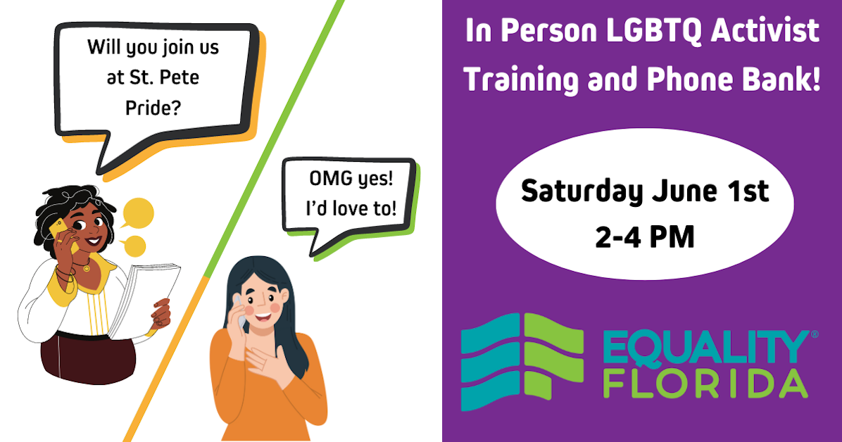 Pinellas In-person LGBTQ Actitivst Training! · Equality Florida